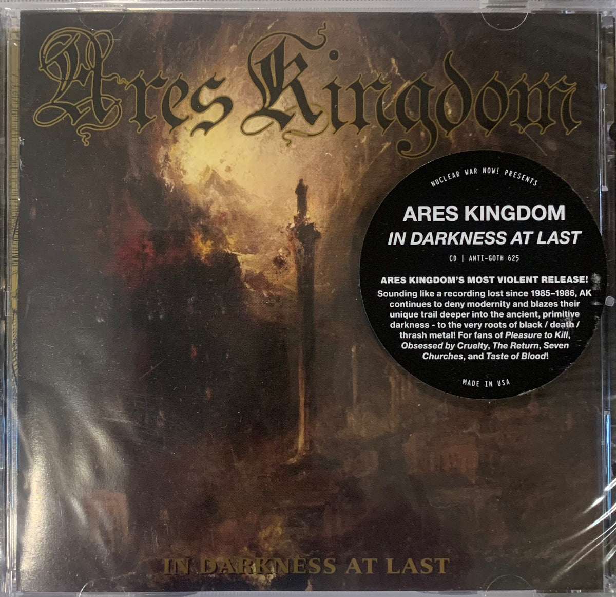 Ares Kingdom - “In Darkness At Last” CD – Goat Throne Records